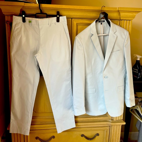 Express | Suits & Blazers | Express Light Blue Suit | Poshmark